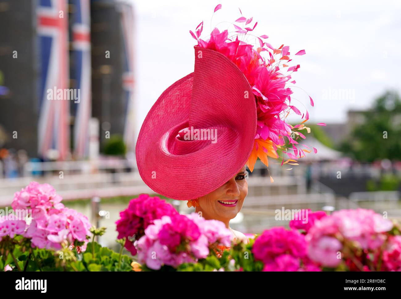 Rachel Ellis Oates poses for a photo during day four of Royal Ascot at ...