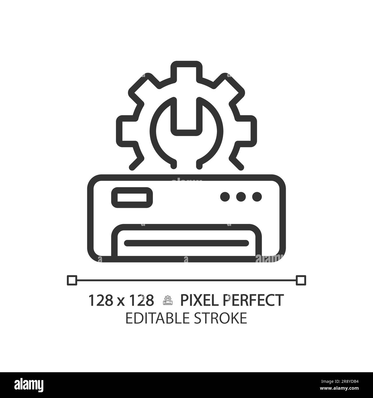 Ac repair linear icon Stock Vector Image & Art - Alamy