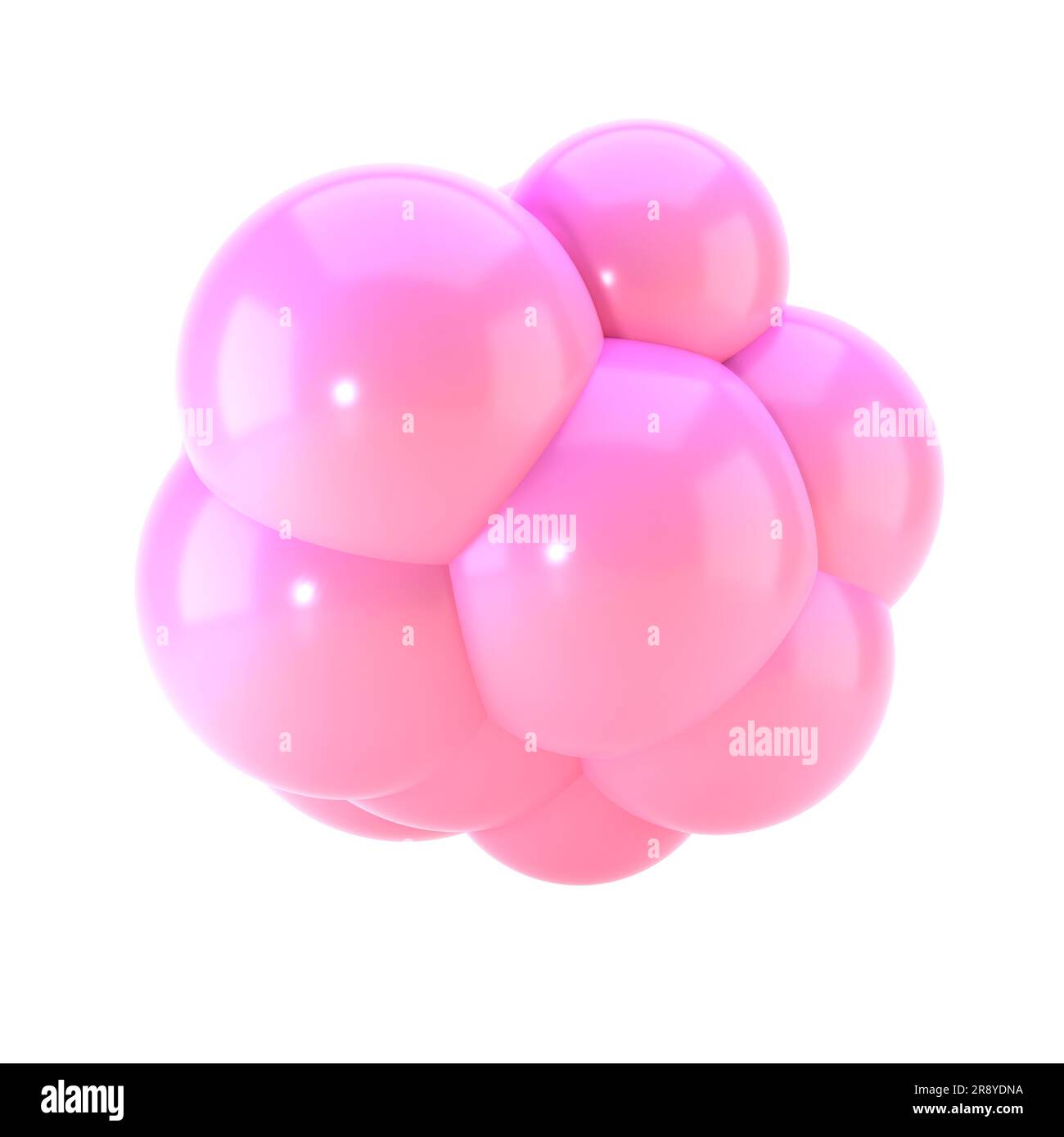 3d shape Abstract liquid with spherical element. realistic illustration ...