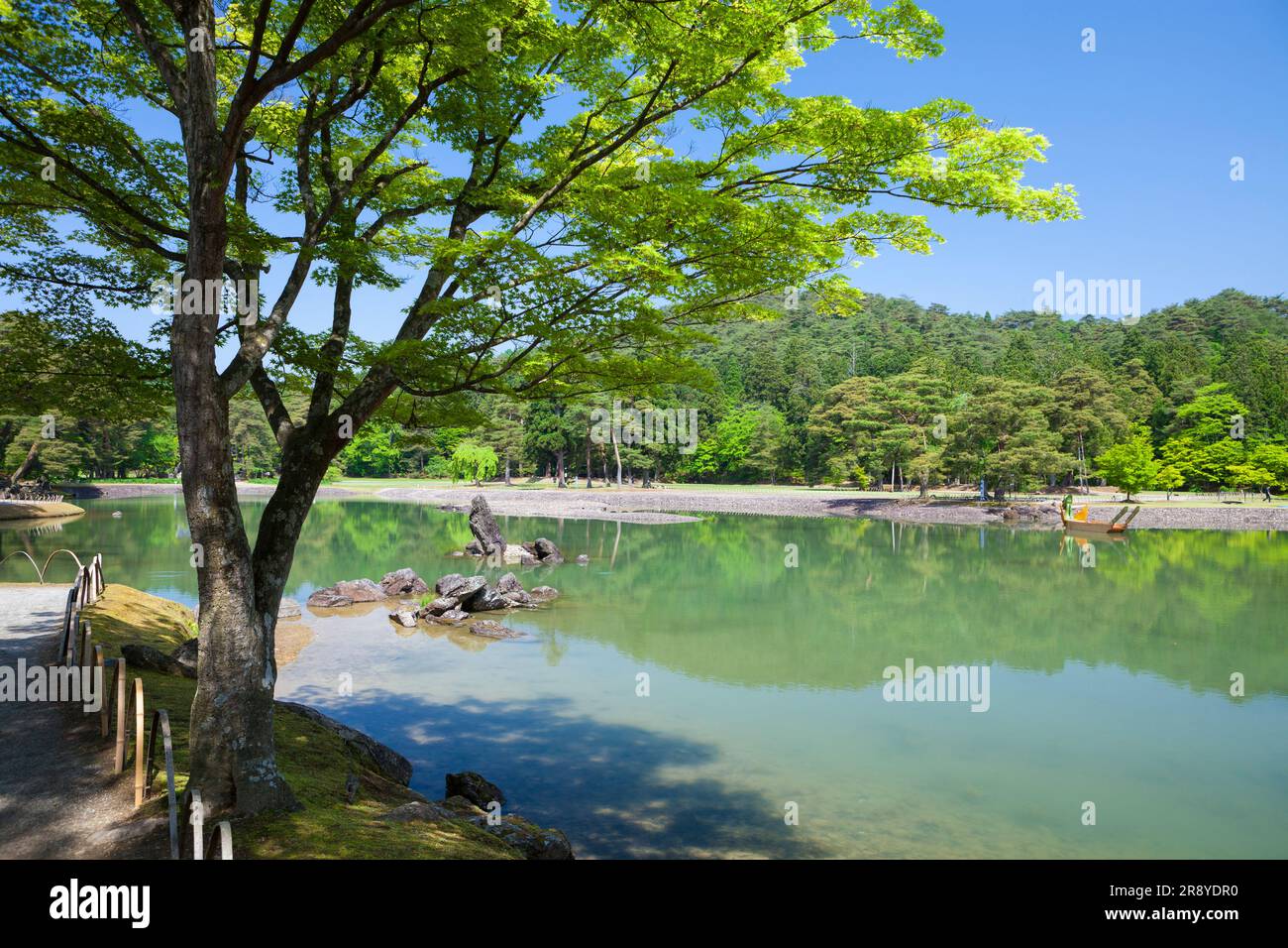 Pure Land Garden at Motsu-ji Temple Stock Photo - Alamy
