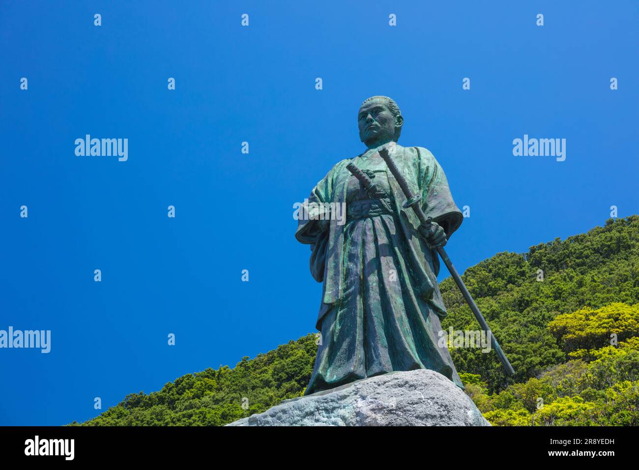 Statue of Shintaro Nakaoka at Cape Muroto Stock Photo - Alamy