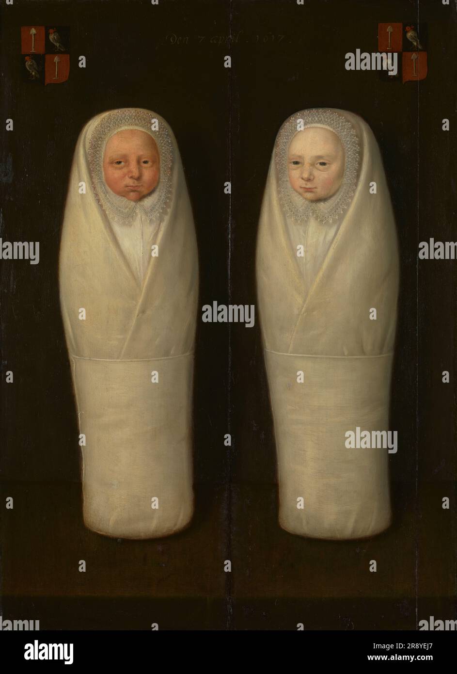 Portrait of Swaddled Twins: The Early-Deceased Children of Jacob de ...