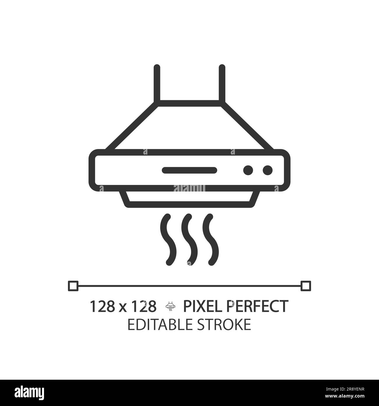 Kitchen hood linear icon Stock Vector Image & Art - Alamy