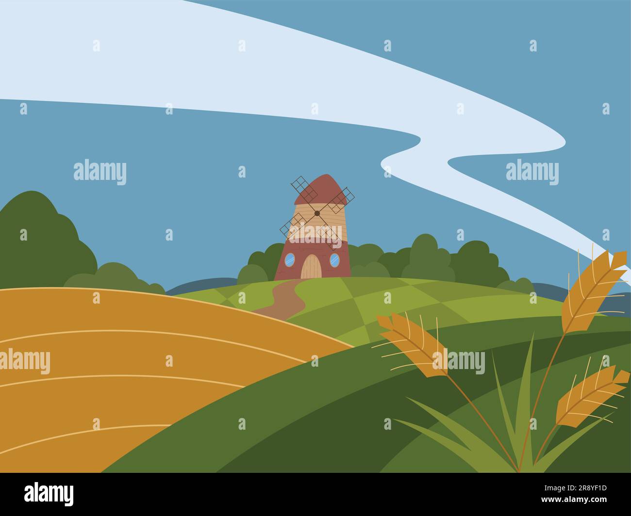 Grain shed Stock Vector Images - Alamy