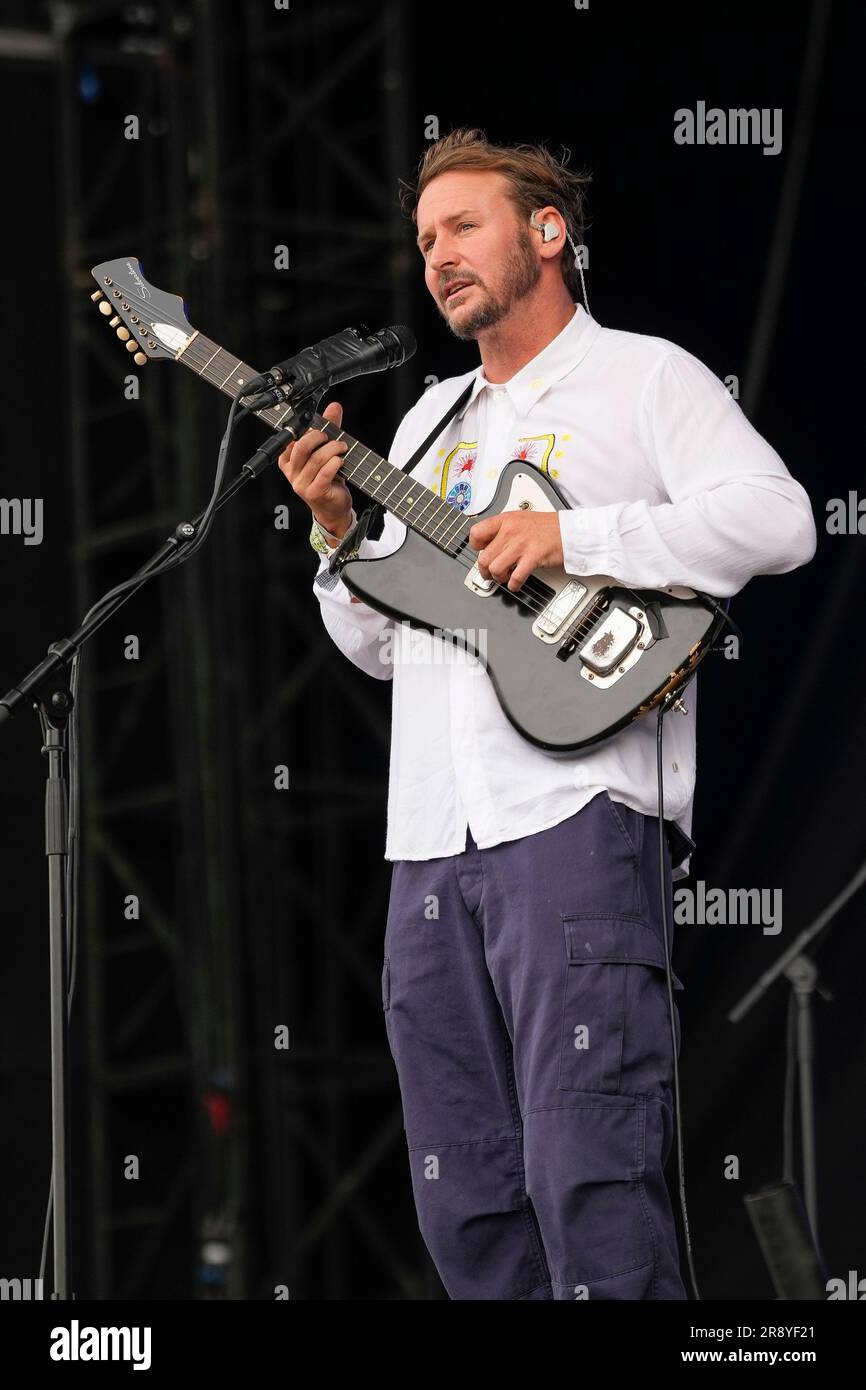 Ben Howard performs during the Glastonbury Festival in Worthy Farm ...