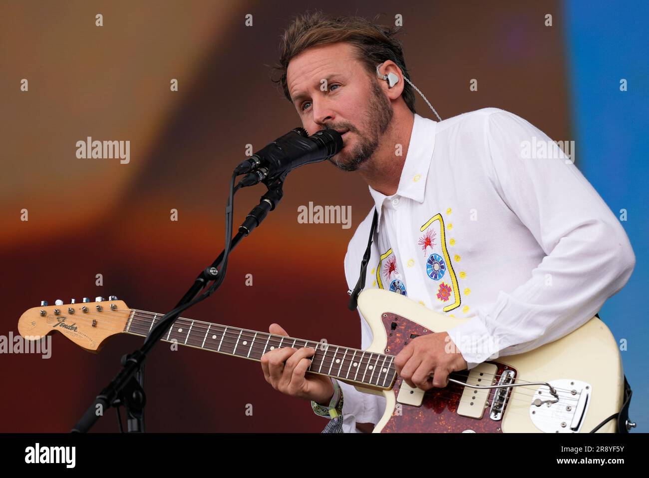 Ben Howard performs during the Glastonbury Festival in Worthy Farm ...