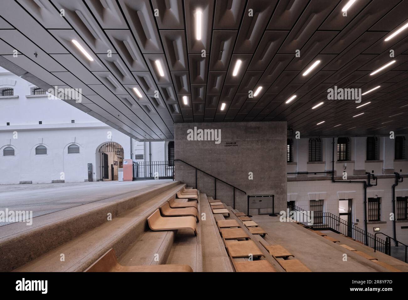 Hong Kong, China - April 2023: Laundry Steps of JC Cube at Tai Kwun ...