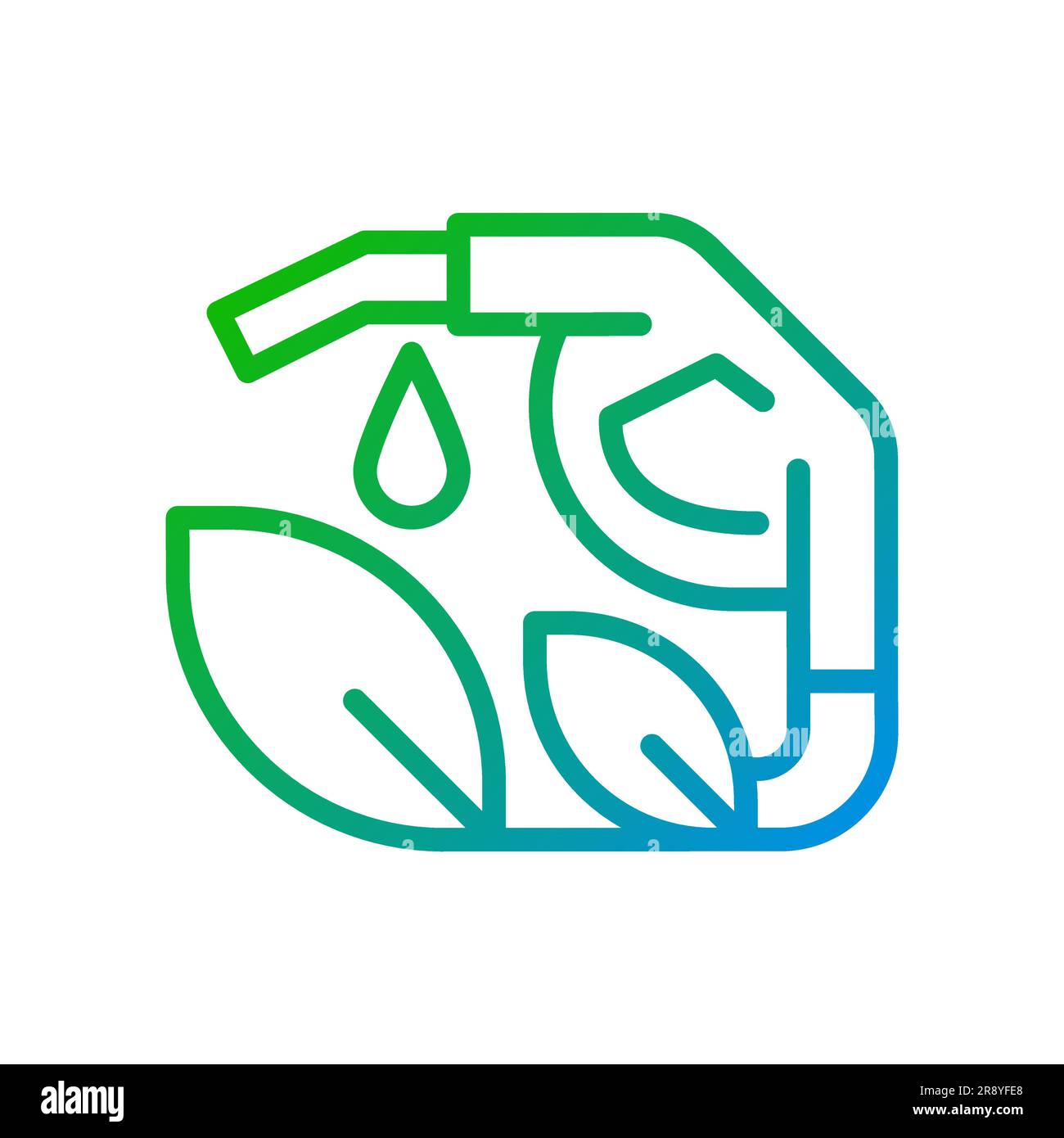 Biofuel pixel perfect gradient linear vector icon Stock Vector Image ...