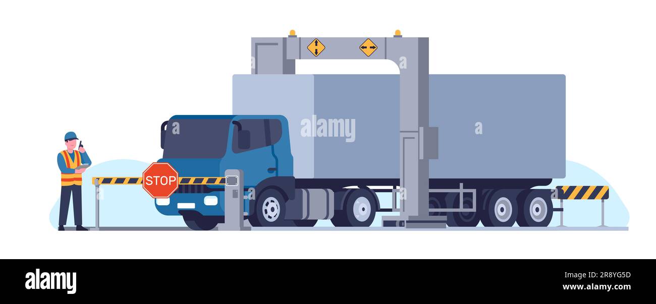 Customs check lorry Cut Out Stock Images & Pictures - Alamy