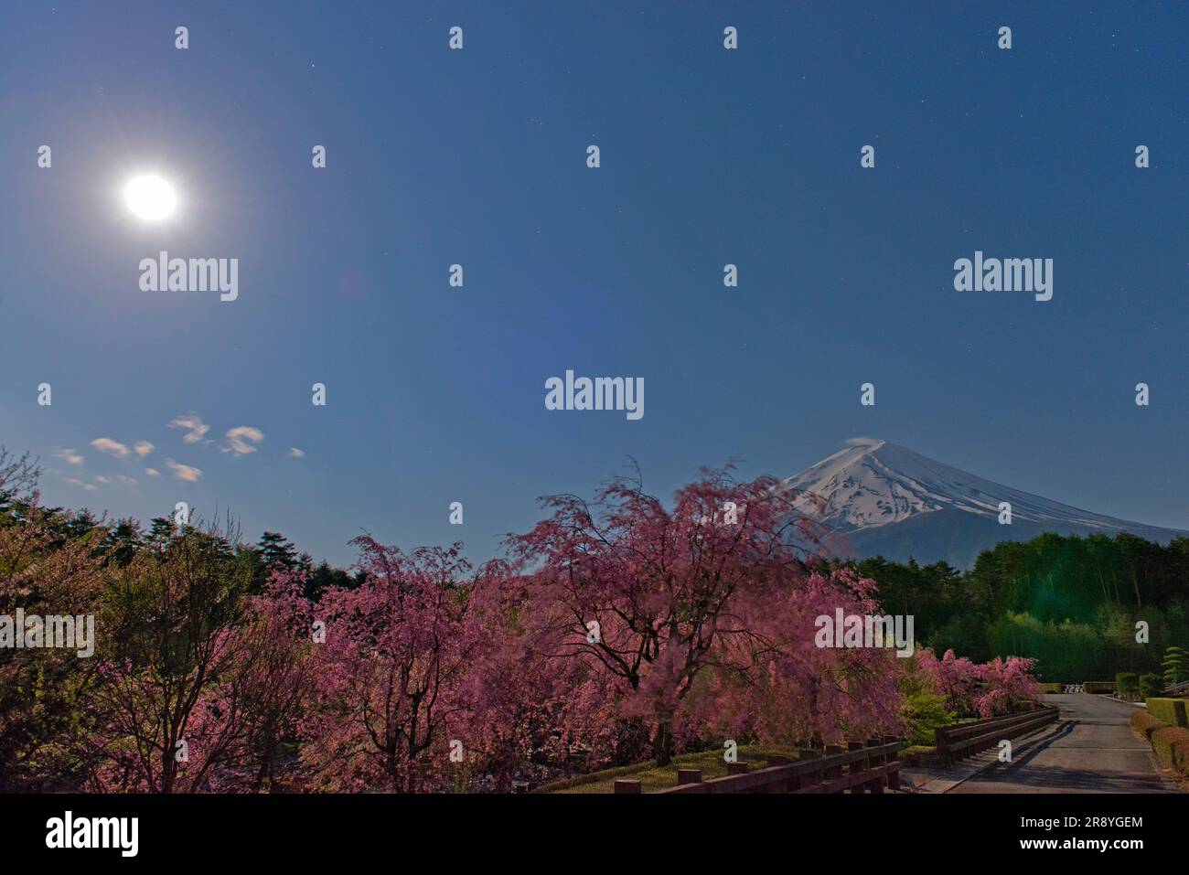 Full moon and mount fuji hi-res stock photography and images - Alamy