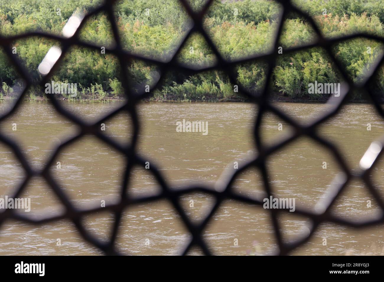 June 21, 2023, Jolfa, East Azerbaijan, Iran: A view of the Aras River ...