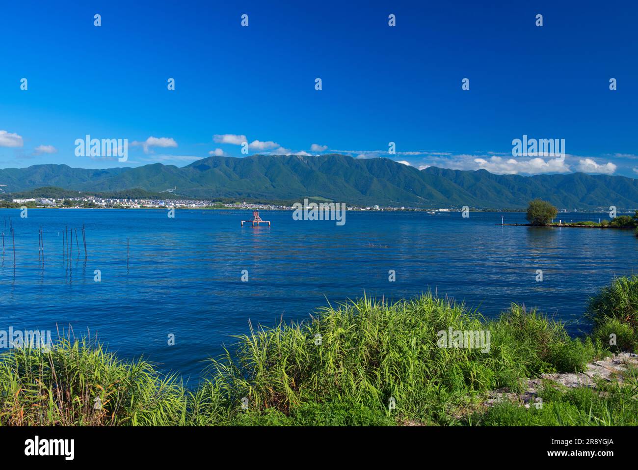 Lake Biwa and the Hira Mountains Stock Photo - Alamy