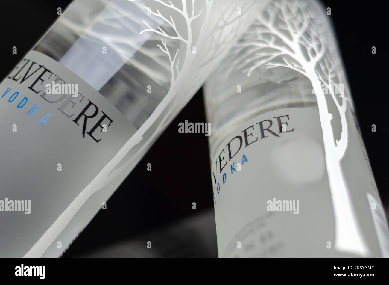 LONDON, UK - 08 JUNE 2023 A brand of Polish rye vodka produced and ...