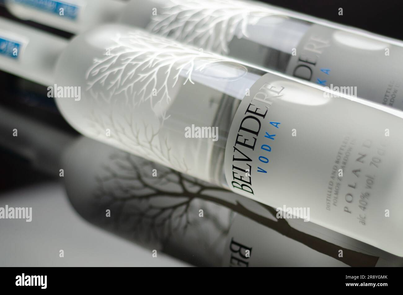 LONDON, UK - 08 JUNE 2023 A brand of Polish rye vodka produced and ...