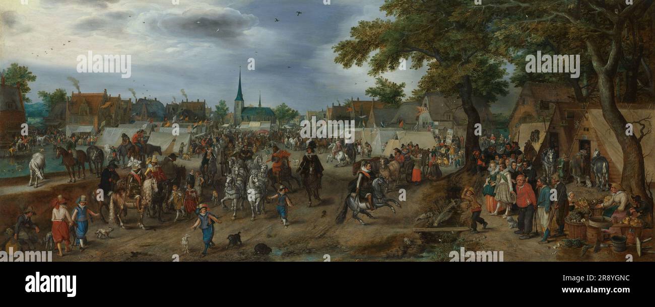 Princes Maurice and Frederick Henry at the Valkenburg Horse Fair, 1618 ...