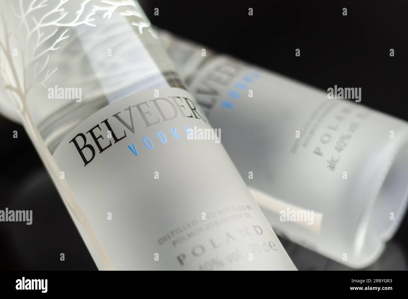 LONDON, UK - 08 JUNE 2023 A brand of Polish rye vodka produced and ...