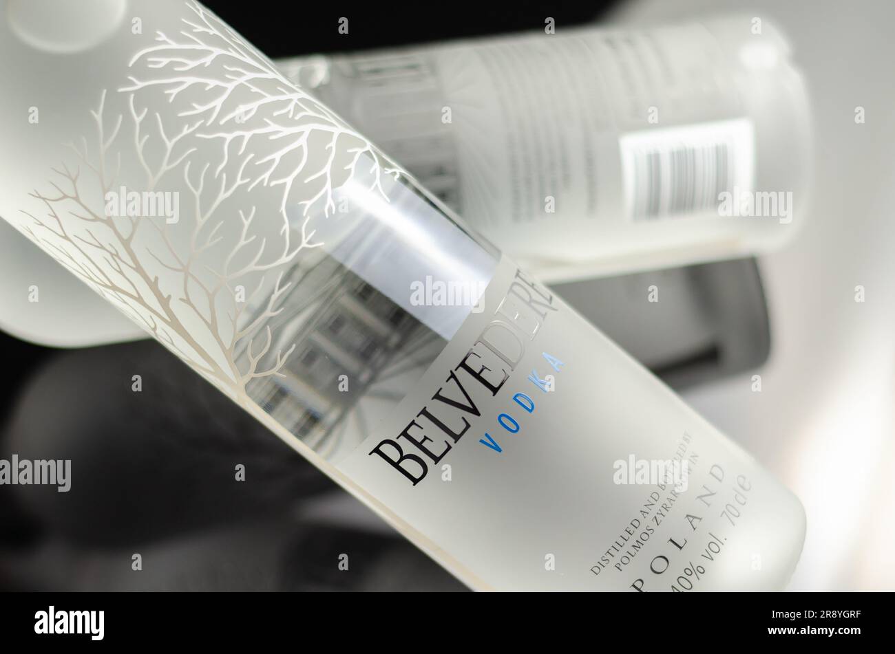 LONDON, UK - 08 JUNE 2023 A brand of Polish rye vodka produced and ...