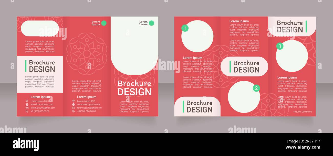 Traditional indian cuisine restaurant trifold brochure template design ...