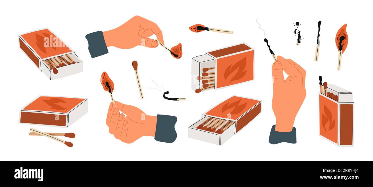 Carton match Stock Vector Images - Alamy