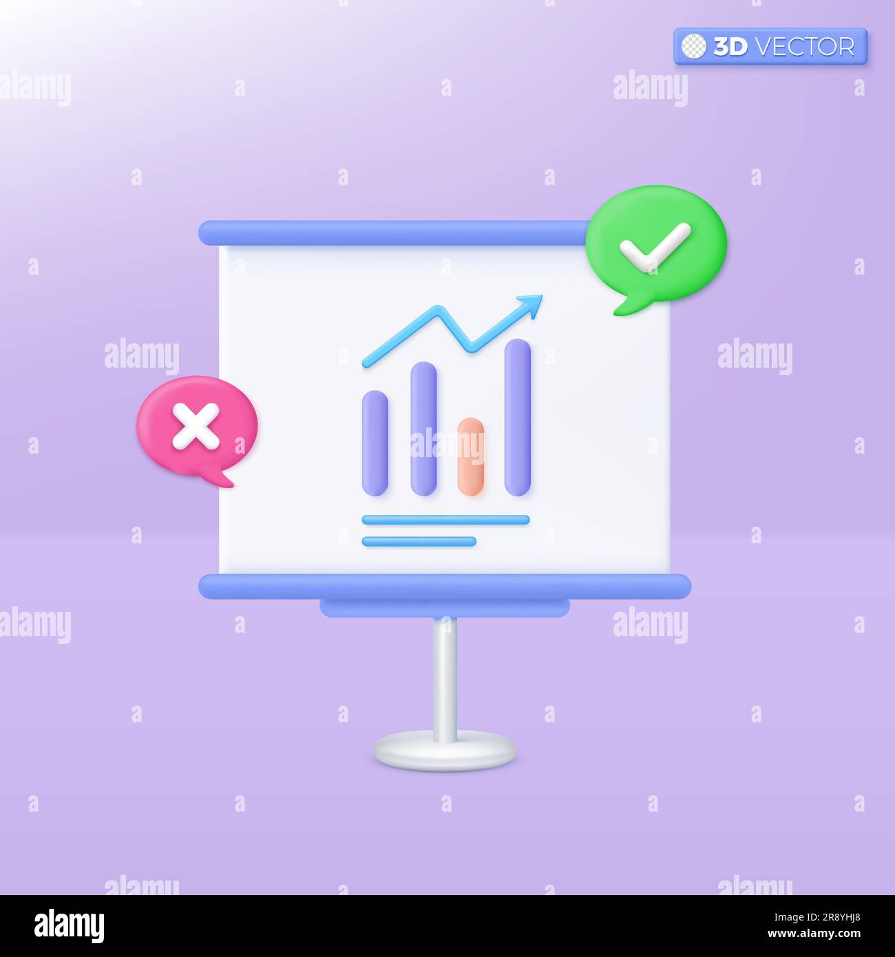 White board for presentation and projector stand icon symbol. Equipment for conferences and ...