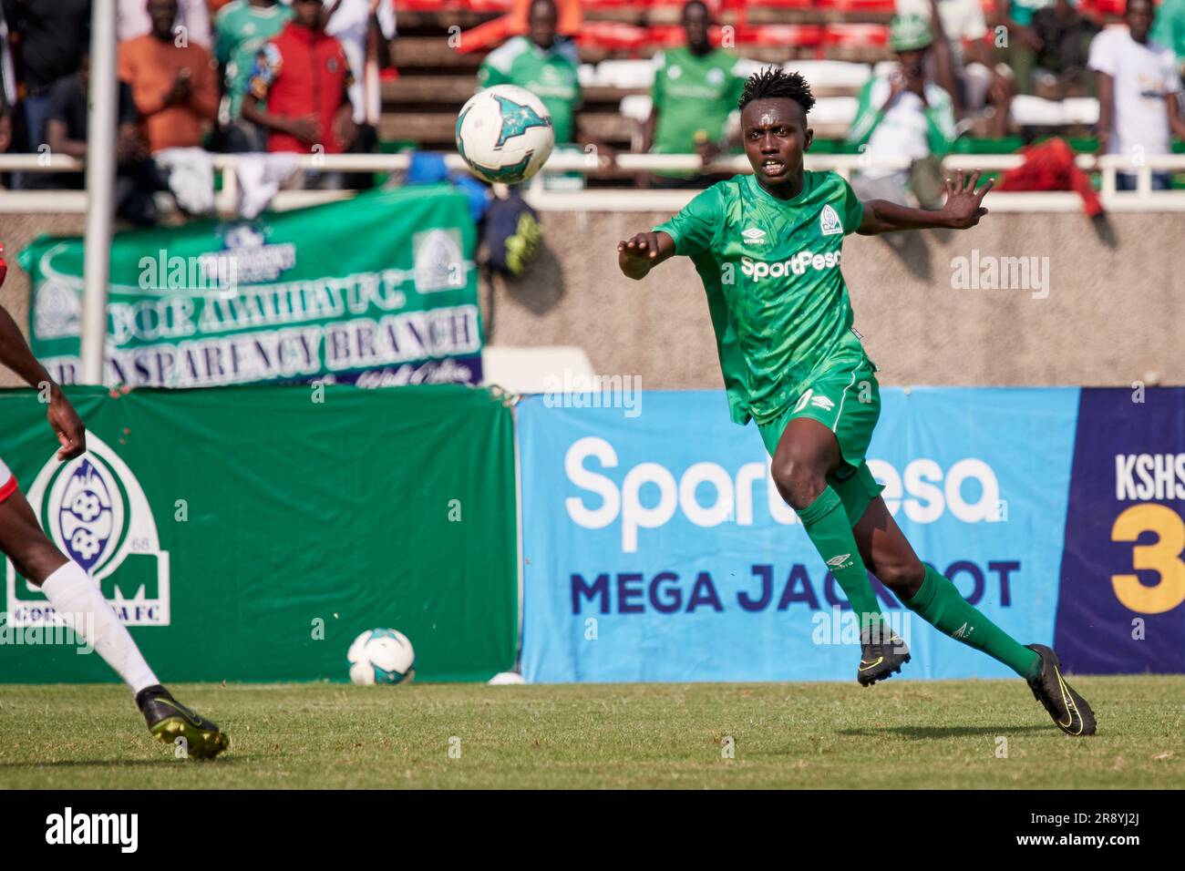Nairobi, Kenya. 21 Jun 2023. Paul OCHUOGA (DF, Gor Mahia). Gor Mahia v Kakamega Homeboyz, Kenyan ...