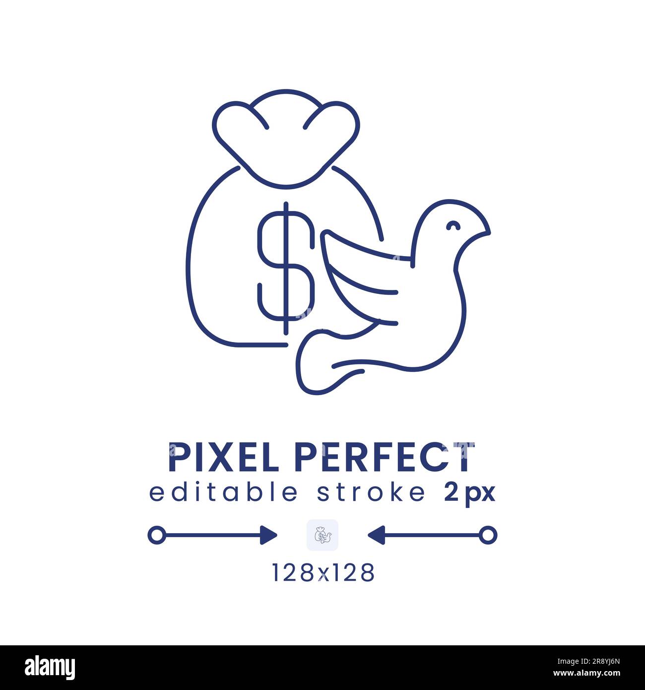 Tax exemption linear desktop icon Stock Vector Image & Art - Alamy