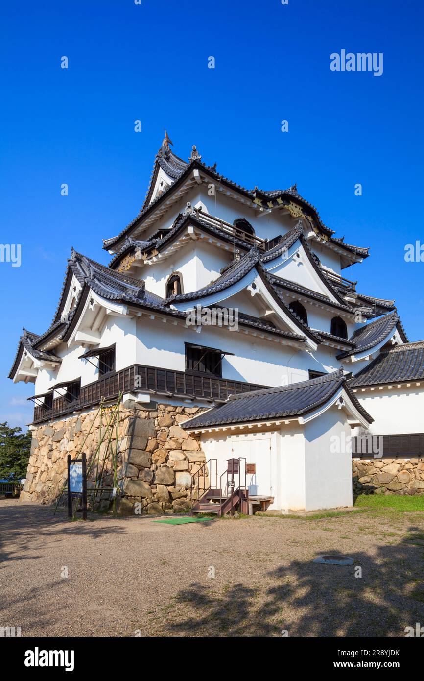 Hikone Castle Tenshukaku (castle tower Stock Photo - Alamy