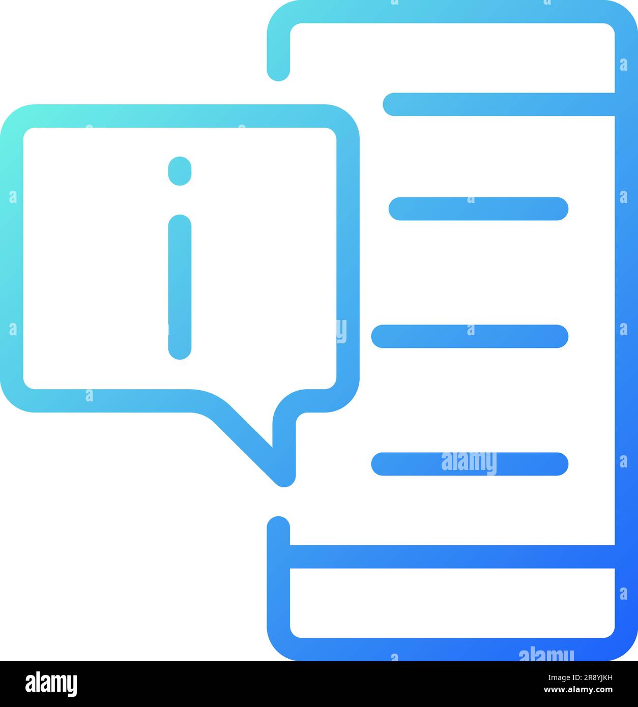 Get info from phone pixel perfect gradient linear vector icon Stock Vector Image & Art - Alamy