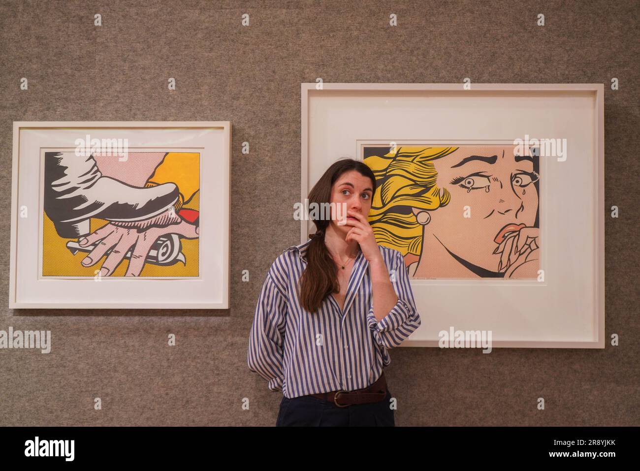 London UK. 23 June 2023 Roy Lichtenstein (American, 1923-1997) L R Foot ...