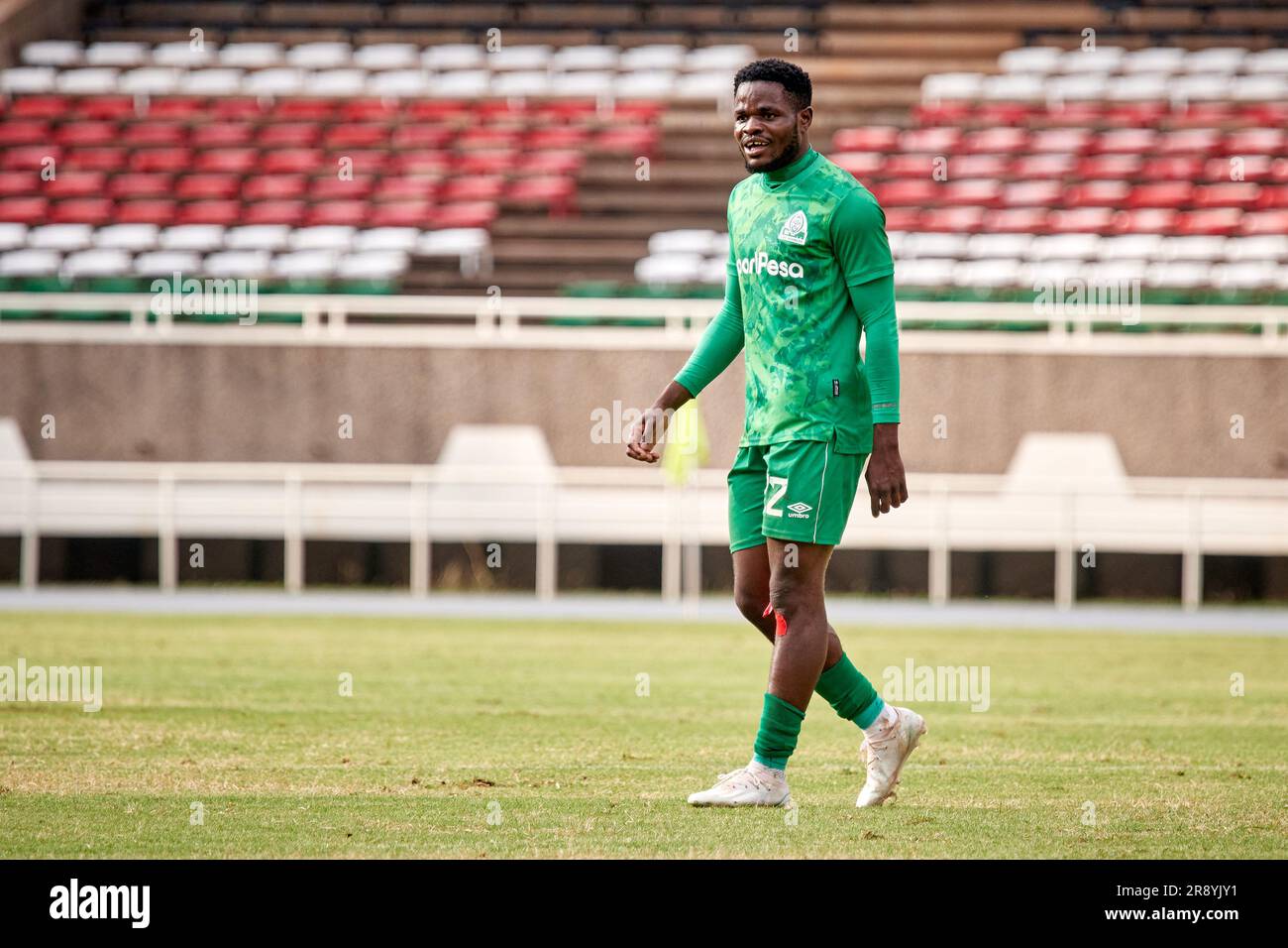 Nairobi, Kenya. 21 Jun 2023. Benson OMALLA (FW, Gor Mahia) Gor Mahia v Kakamega Homeboyz, Kenyan ...