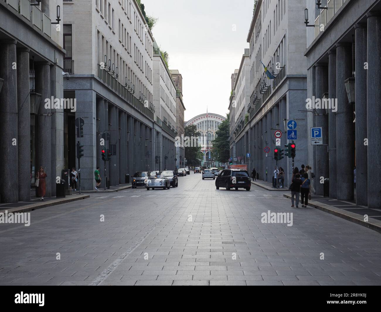 TURIN, ITALY - JUNE 11, 2023: Via Roma designed by architect Marcello ...
