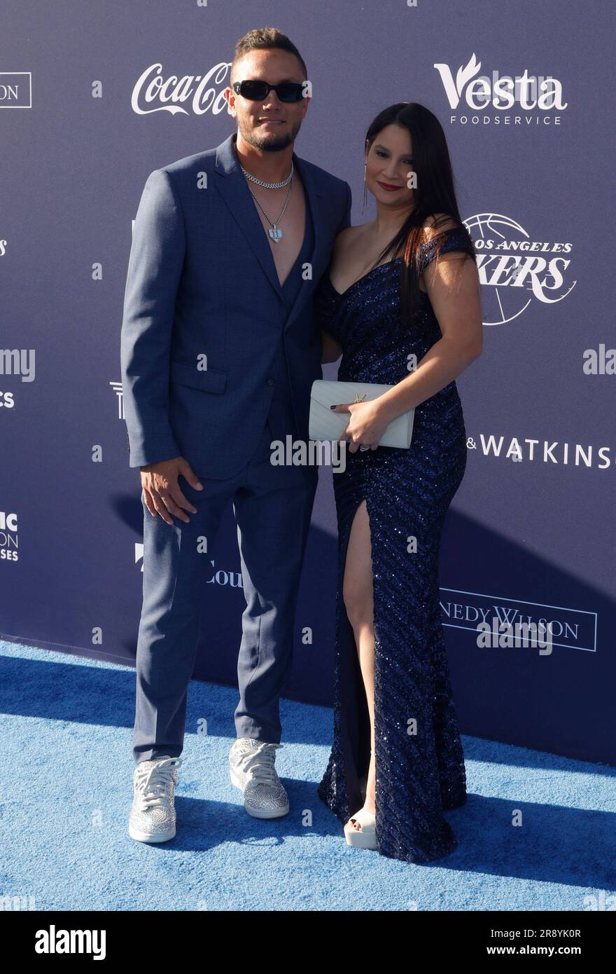 Los Angeles, Ca. 22nd June, 2023. Miguel Rojas, Mariana Rojas at the LA ...