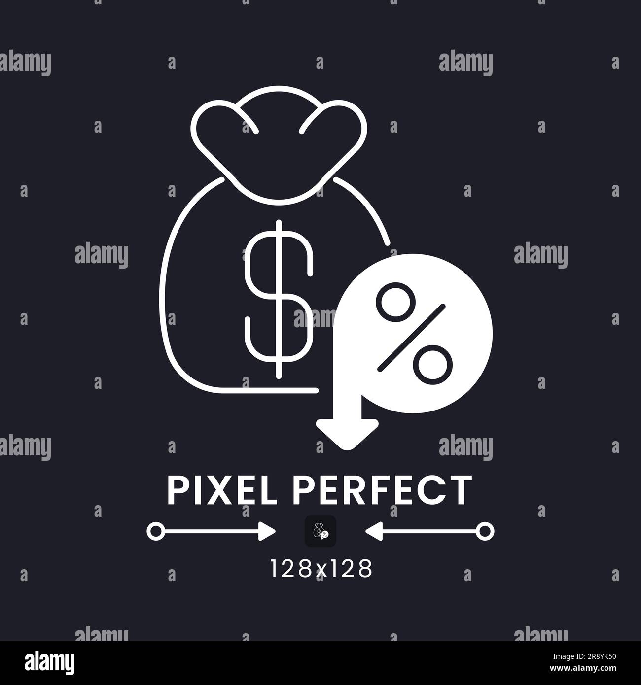 Tax Deductions white solid desktop icon Stock Vector Image & Art - Alamy