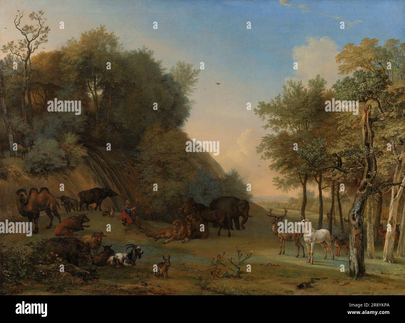 Orpheus and the Animals, 1650 Stock Photo - Alamy