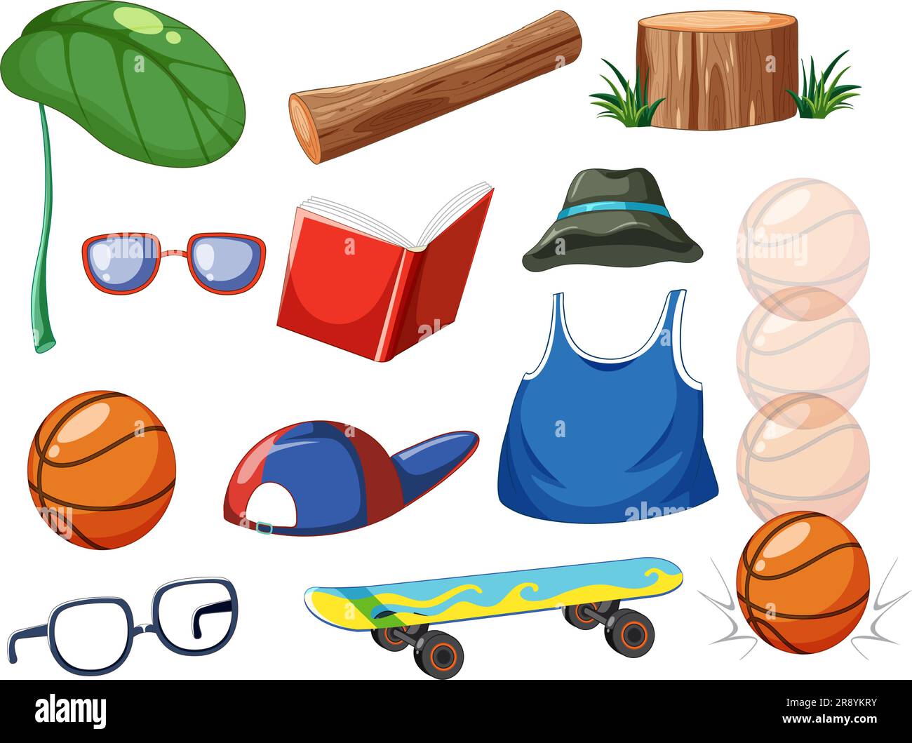 Collection of Boy Objects Vector illustration Stock Vector Image & Art ...