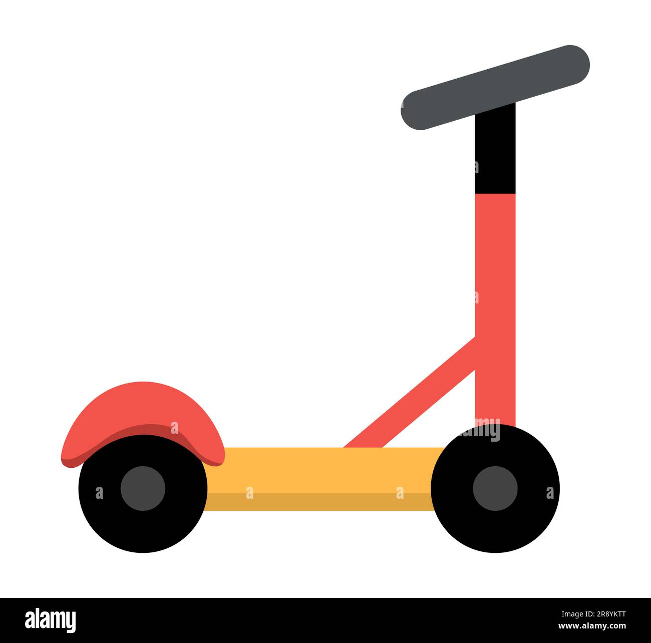 Vector scooter icon. Flat kid transport illustration isolated on white ...