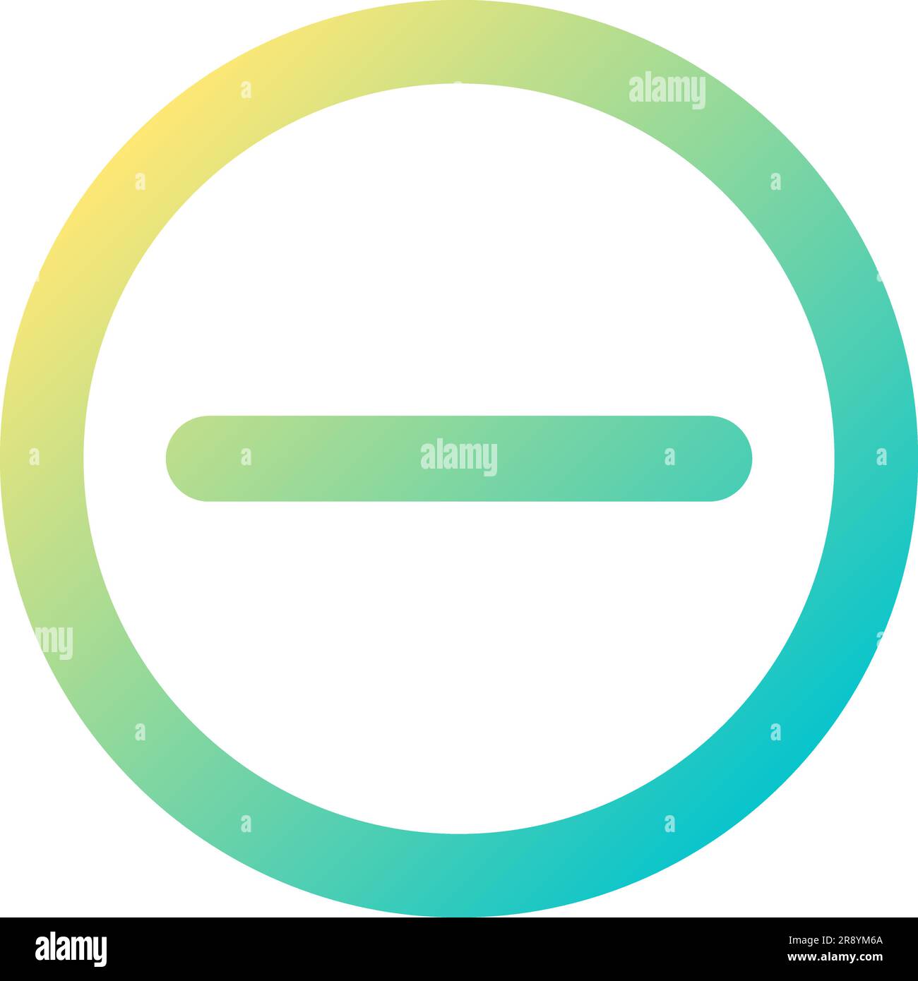 Subtraction button pixel perfect gradient linear ui icon Stock Vector ... Subtraction button pixel perfect gradient linear ui icon Stock Vector ...