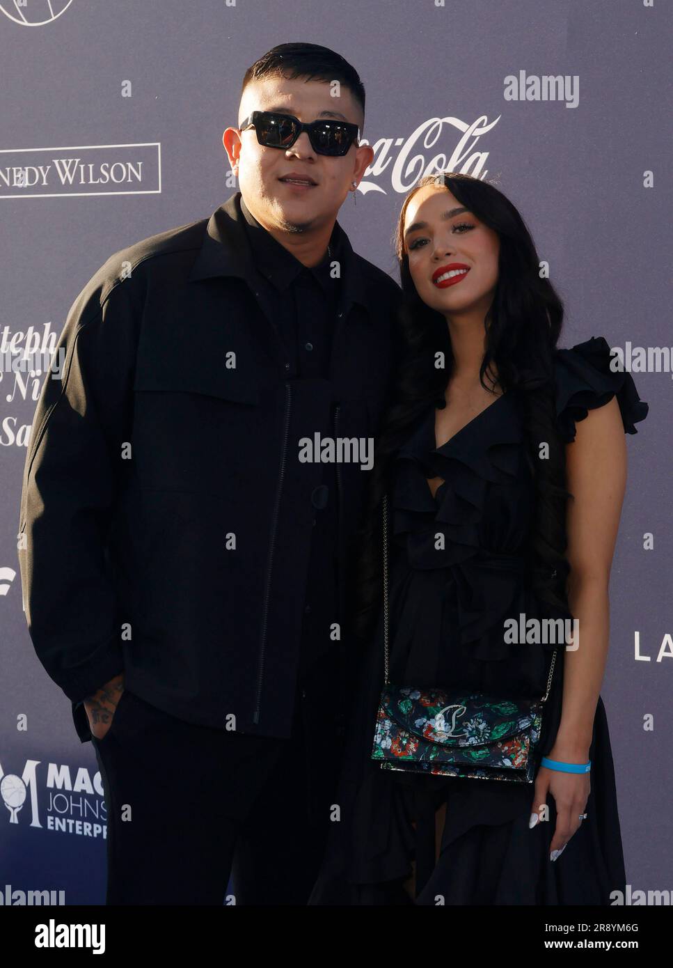 Los Angeles, Ca. 22nd June, 2023. Julio Urias, Daisy Perez at the LA ...