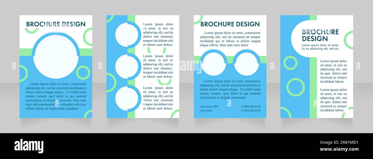 Advertising swimming pool blank brochure layout design Stock Vector ...