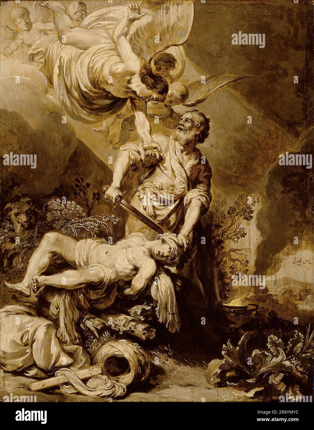 Abraham bible painting family hi-res stock photography and images - Alamy