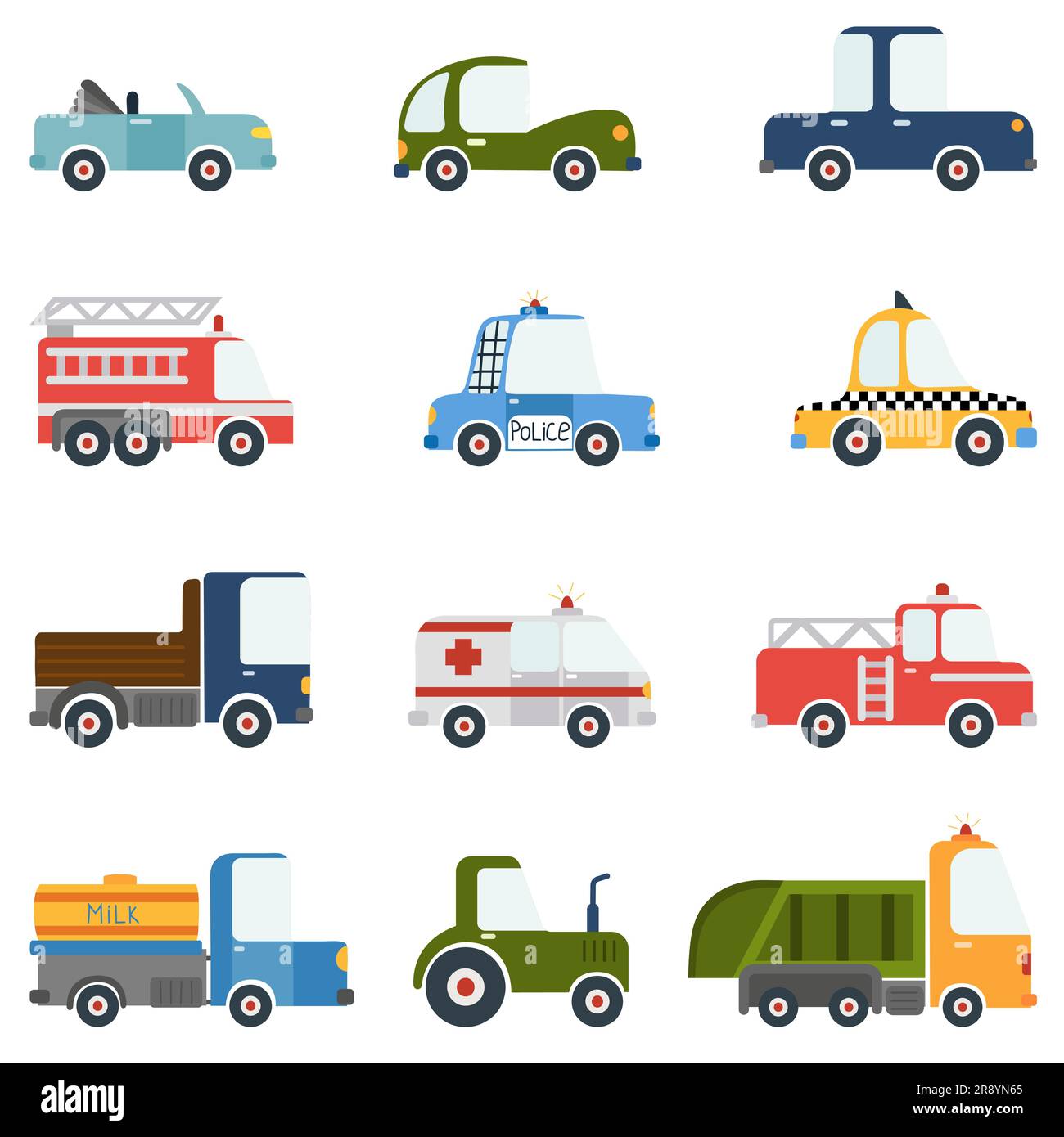 Cartoon vehicles hi-res stock photography and images - Alamy