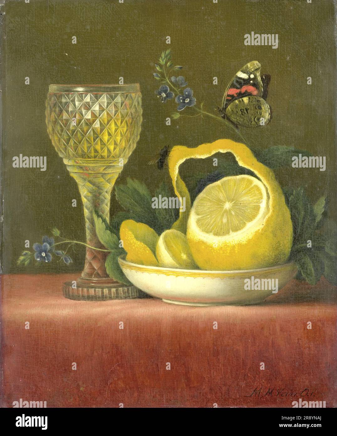 Still Life with Lemon and Cut Glass, 1823-1826 Stock Photo - Alamy