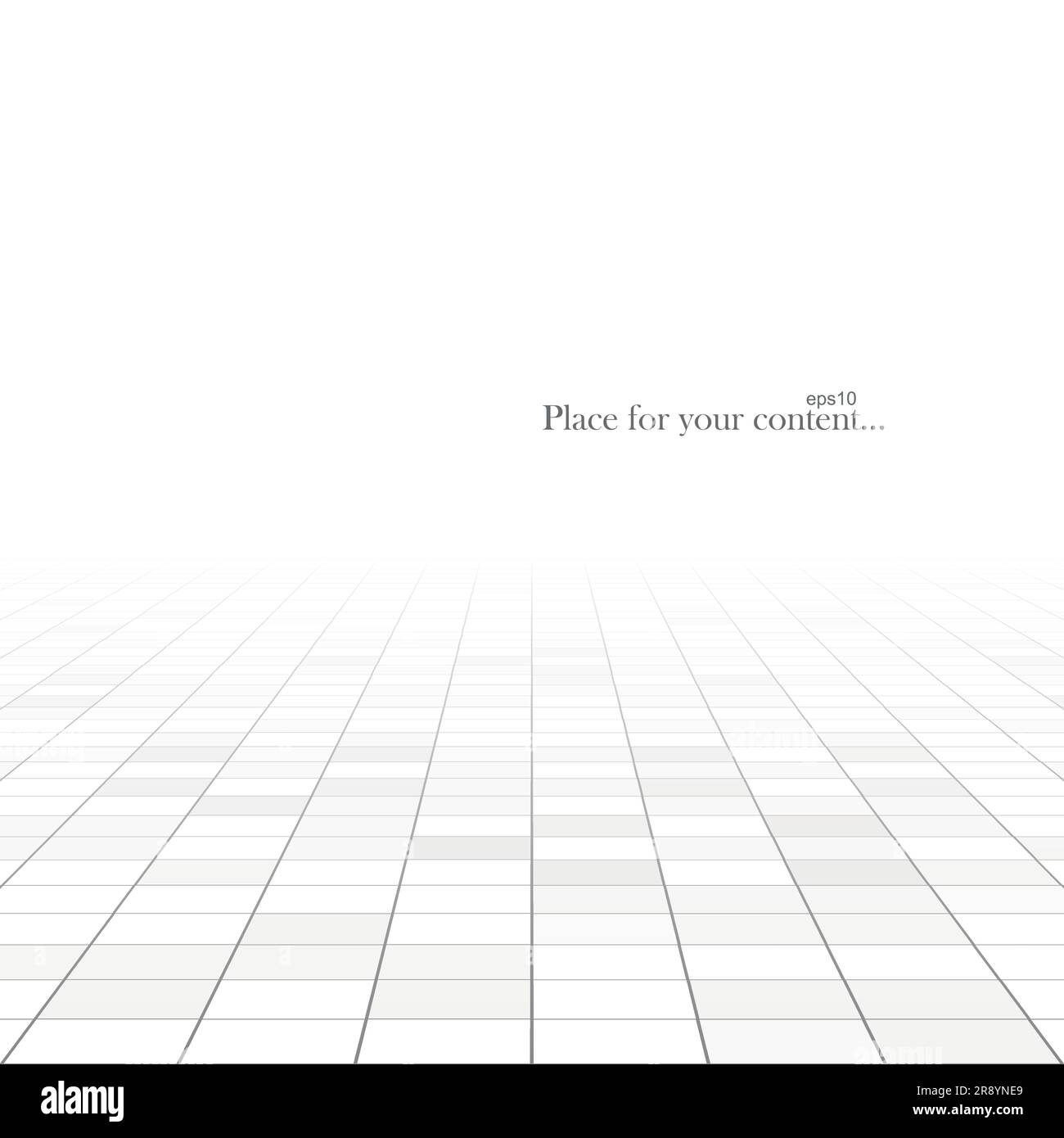 Abstract rectangle background - perspective tiled floor. Vector ...