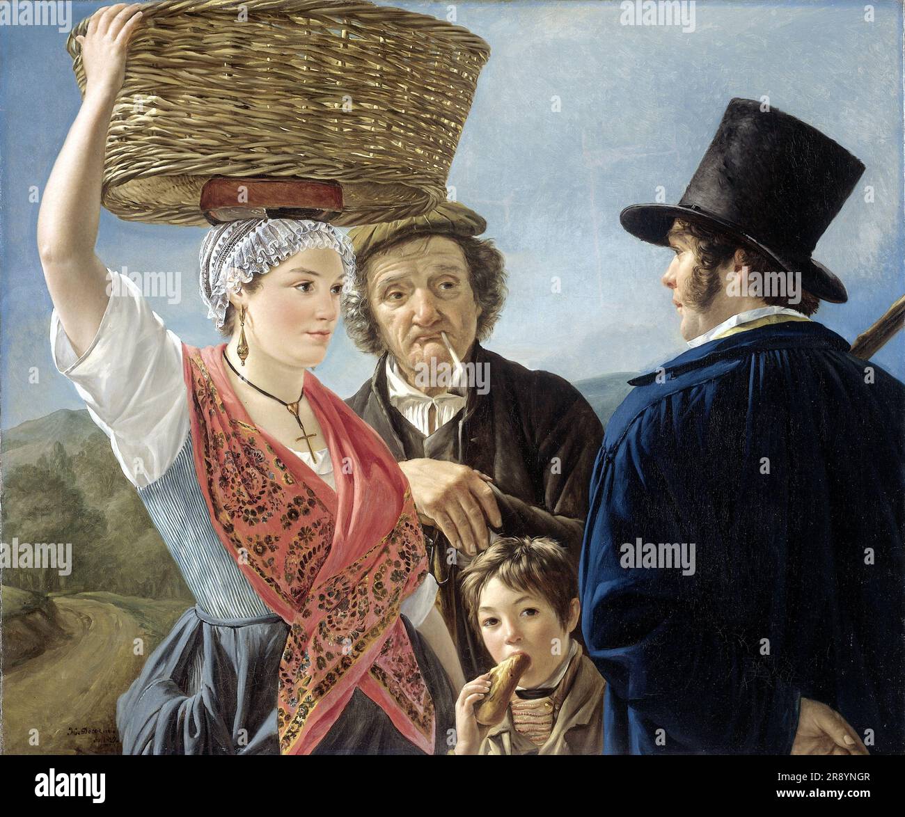 Market Gossip, 1827 Stock Photo - Alamy