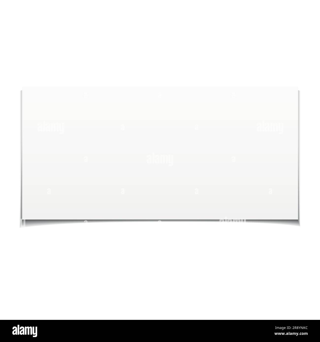 White sheet of paper. Vector realistic sheet of paper Stock Vector ...