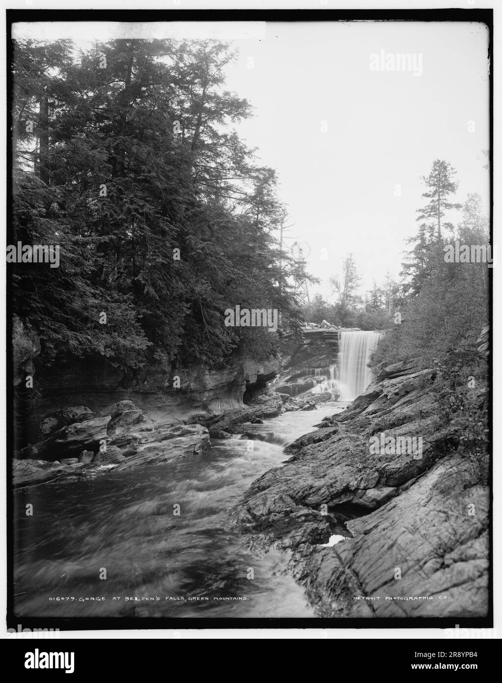 Gorge at Belden's Falls, Green Mountains, between 1900 and 1906 Stock ...