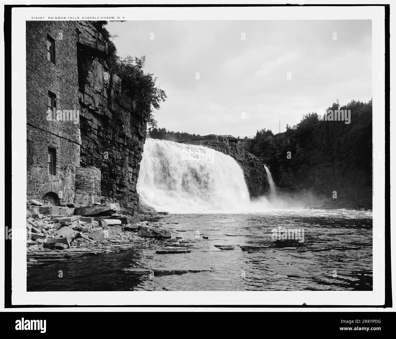 Rainbow Falls, Ausable Chasm, N.Y., between 1900 and 1906 Stock Photo ...