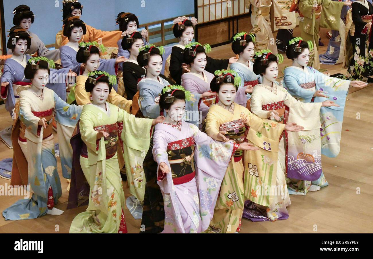 Maiko, 23/06/2023, or apprentice geiko, from Kyoto's five geiko ...