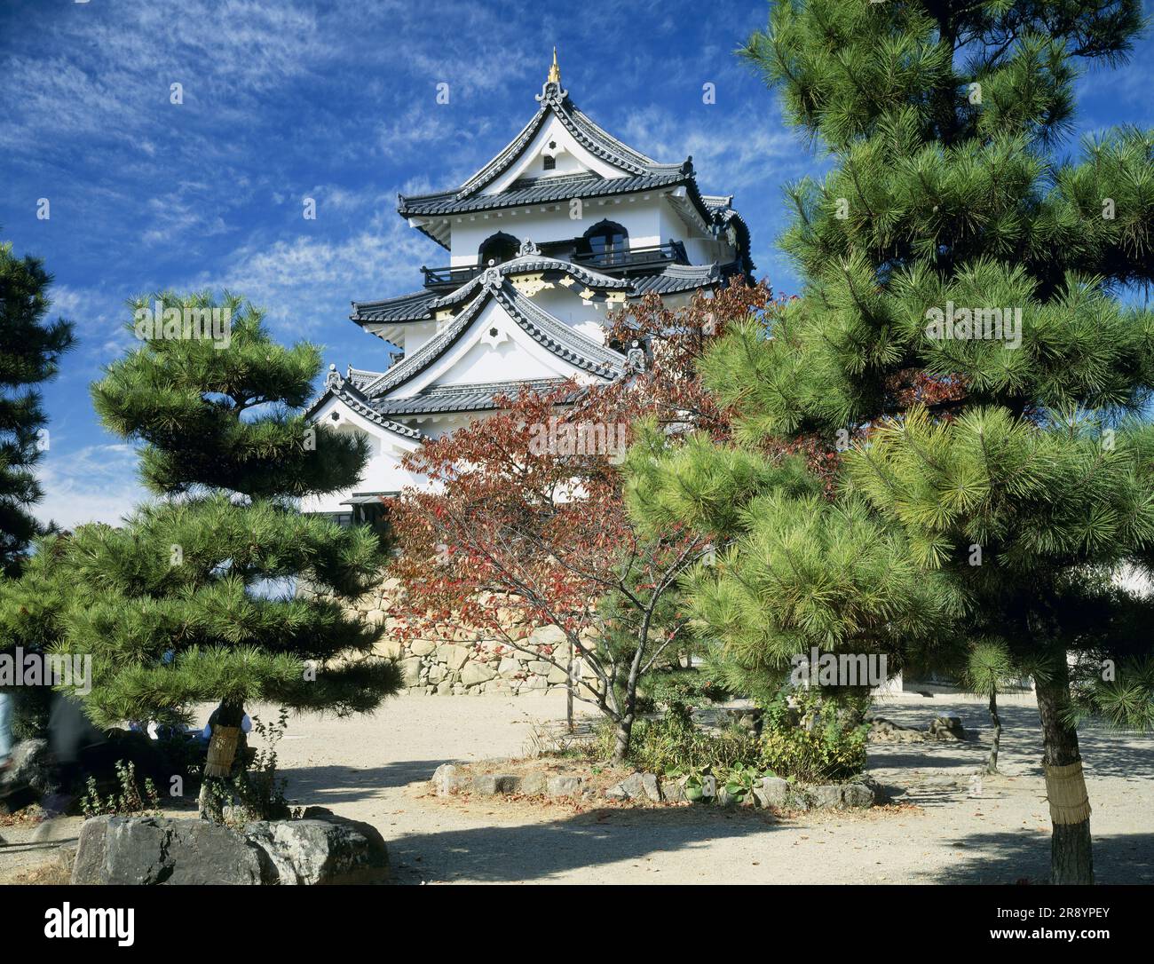 Hikone Castle in Autumn Stock Photo - Alamy