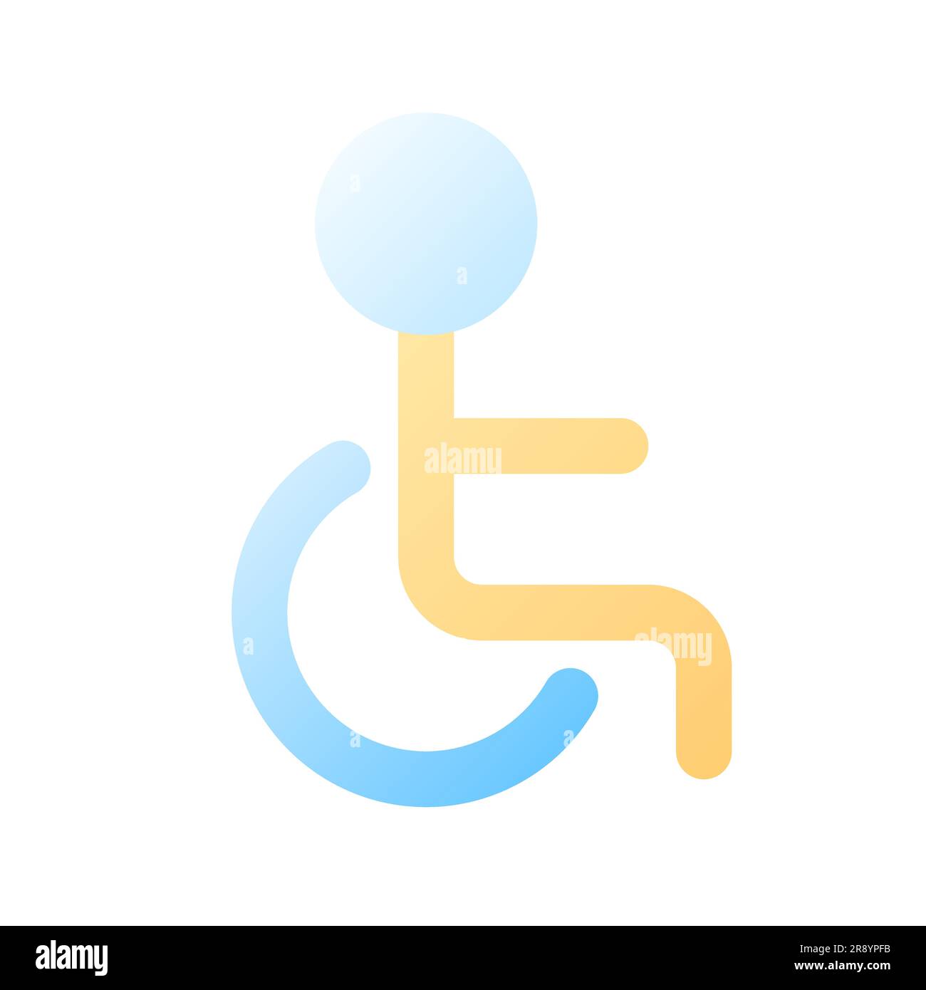 Disability pixel perfect flat gradient color ui icon Stock Vector Image ...